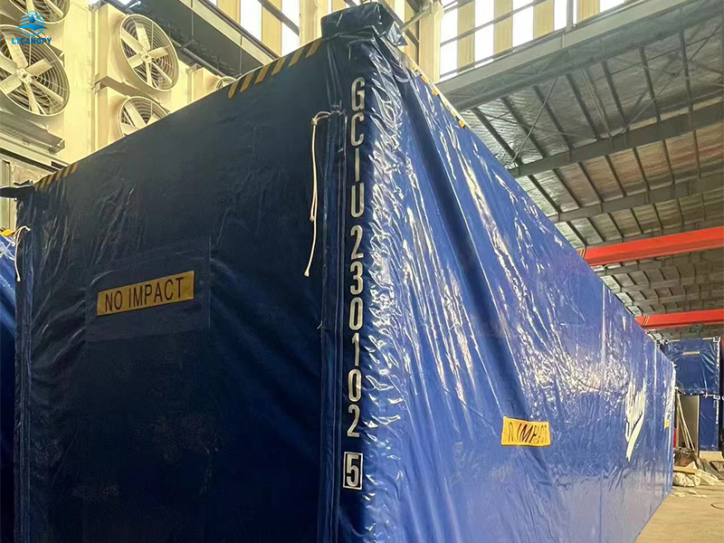 Box Shape Tarpaulin Cover For Temporary Container House - Buy container ...
