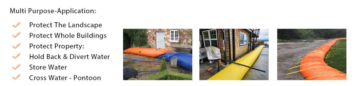 Water Filled Flood Barrier Hose - Buy water filled flood tubes, water ...