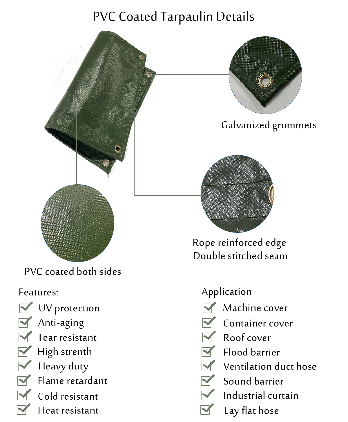 Green Flame Retardant Vinyl Tarpaulin - Buy green tarpaulin, flame ...