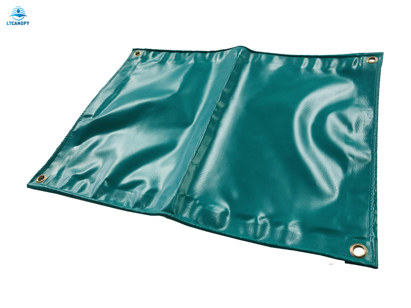 Grass Green Flame Retardant PVC Coated Mesh Tarpaulin - Buy custom tarp ...