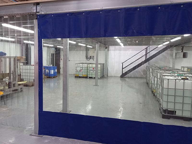 Warehouse PVC Divider Curtain Walls - Buy freestanding industrial ...