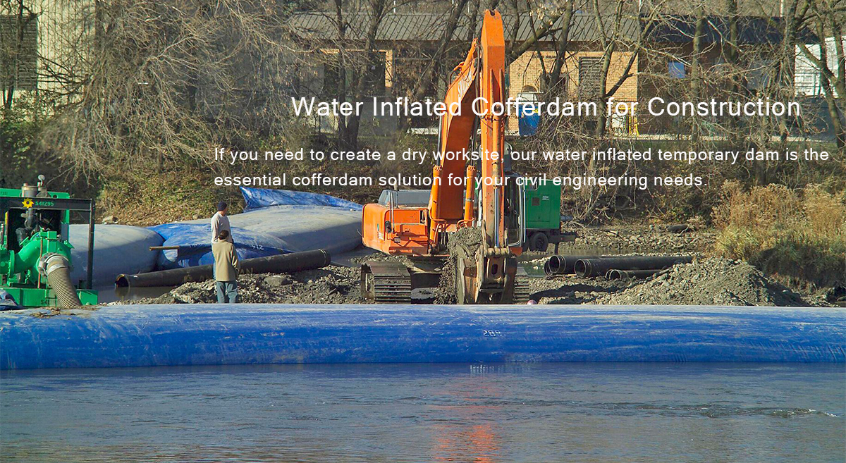 Water Inflated Cofferdam for Construction - Buy quick dam water-filled ...