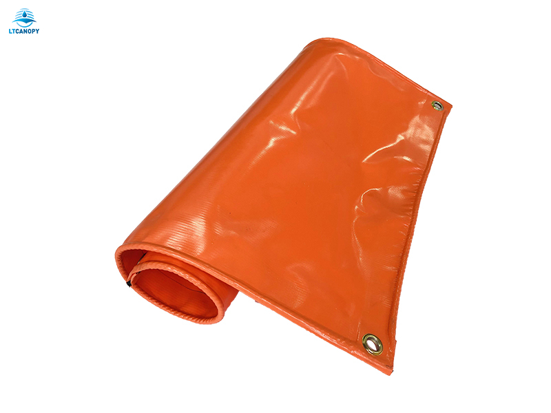 Orange PVC Coated Mesh Tarpaulin for PVC Foldable Hose - Buy waterproof ...