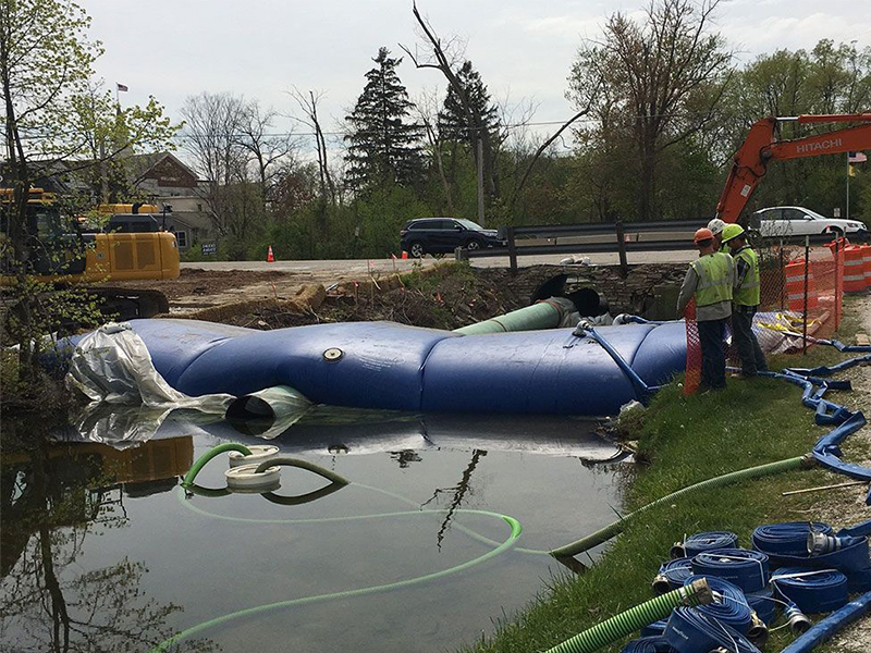 Water Inflated Cofferdam for Construction - Buy quick dam water-filled ...