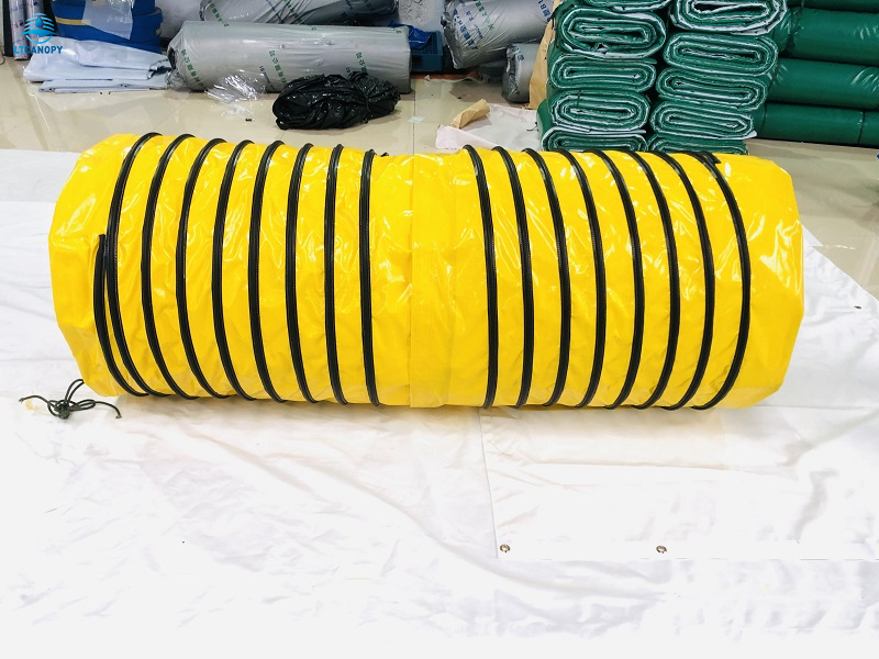 Yellow PVC Flexible Duct Hose - Buy air ducting hose, ventilation duct ...