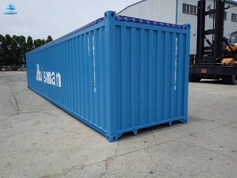 20ft And 40ft Shipping Container Cover - Buy 20ft container tarpaulin ...