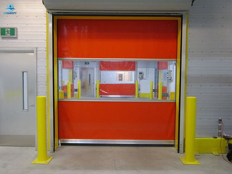 Orange High Speed Roll Up Door - Buy industrial high speed roll up ...