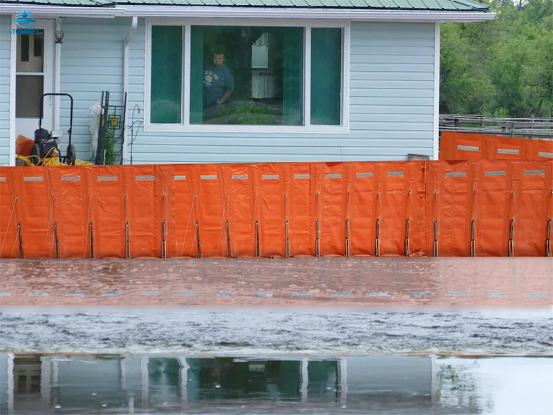 Instant Orange Flood Barrier Wall - Buy portable flood control ...